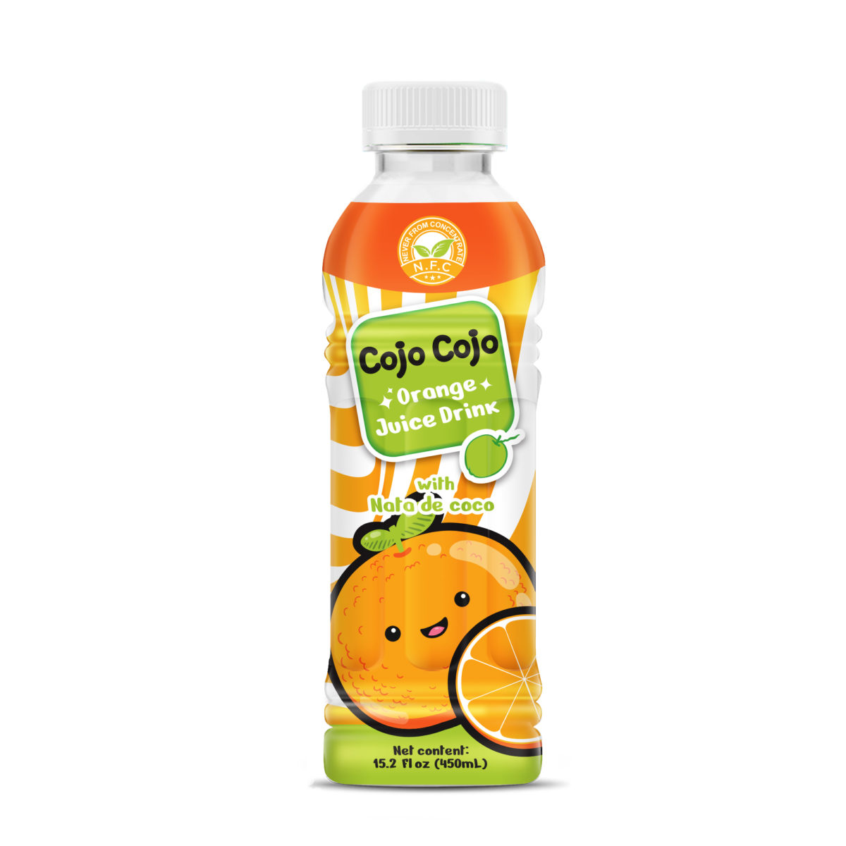 Refreshing Cojo Cojo Orange Juice Drink with Nata de Coco
