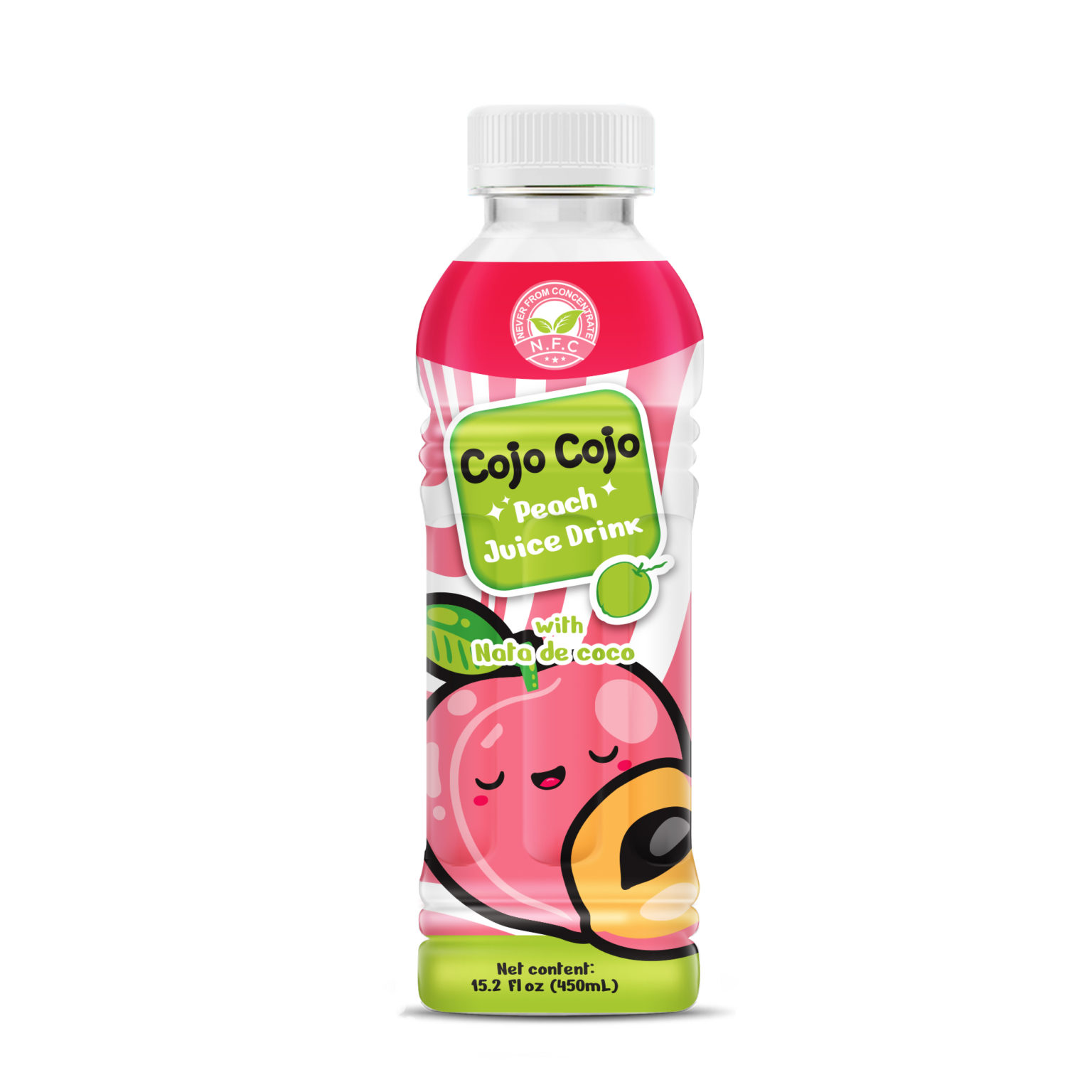 Refreshing Cojo Cojo Peach Juice Drink with Nata de Coco for a Perfect ...